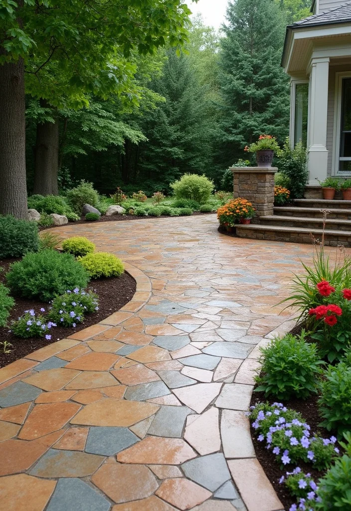 12 Backyard Stamped Concrete Patio Ideas for Durable Modern Style - Kidlura