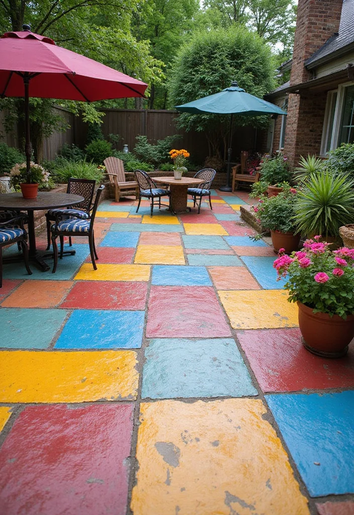 12 Backyard Stamped Concrete Patio Ideas for Durable Modern Style - Kidlura