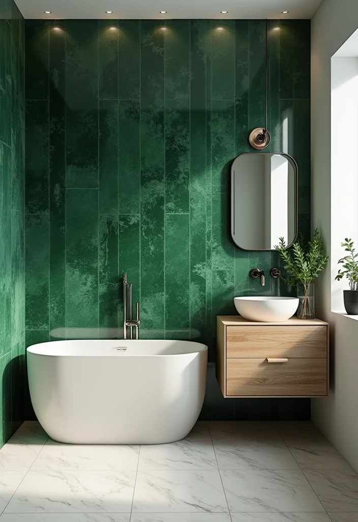 12 Green Tile Bathroom Ideas for Fresh Natural Modern Vibes - Kidlura