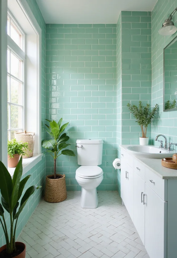 12 Green Tile Bathroom Ideas for Fresh Natural Modern Vibes - Kidlura